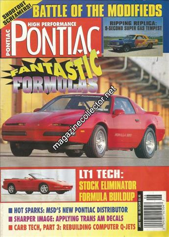 High Performance Pontiac (United States) June 1996 magazine contents ...