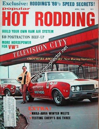 Popular Hot Rodding (United States) April 1969 magazine contents and index