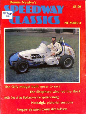 Speedway Classics (Australia) 1987 Number 3 magazine contents and index
