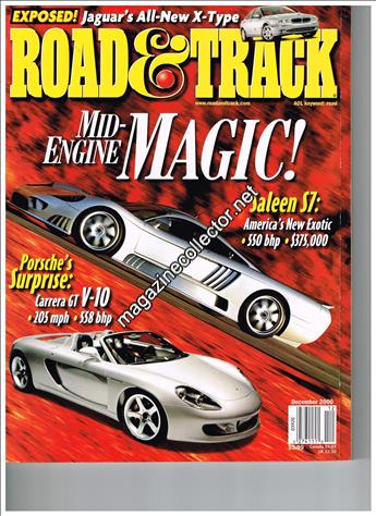 Road & Track (United States) December 2000 (Volume 52 No. 4) magazine ...