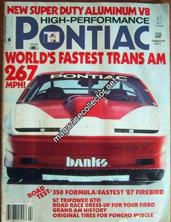 High Performance Pontiac (United States) magazine index and contents