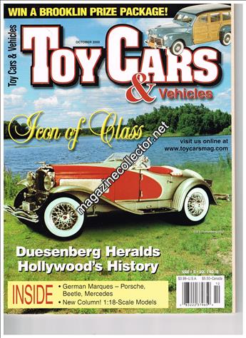 Toy Cars & Vehicles (United States) magazine index and contents