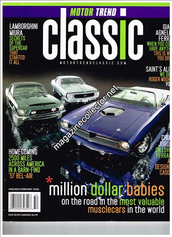 Motor Trend Classic (United States) magazine index and contents