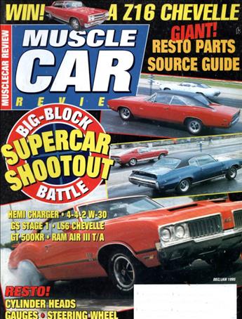 Muscle Car Review (United States) December 1994 magazine contents and index