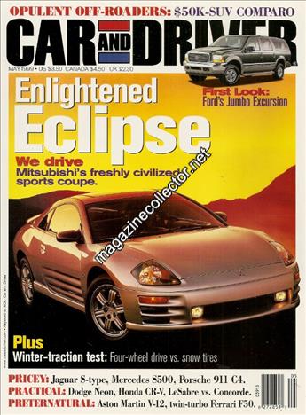 Car & Driver (United States) May 1999 magazine contents and index